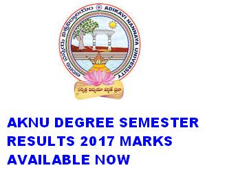 Manabadi AKNU Degree 1st Sem 2nd Sem 3rd Sem Results 2017 Declared at ...