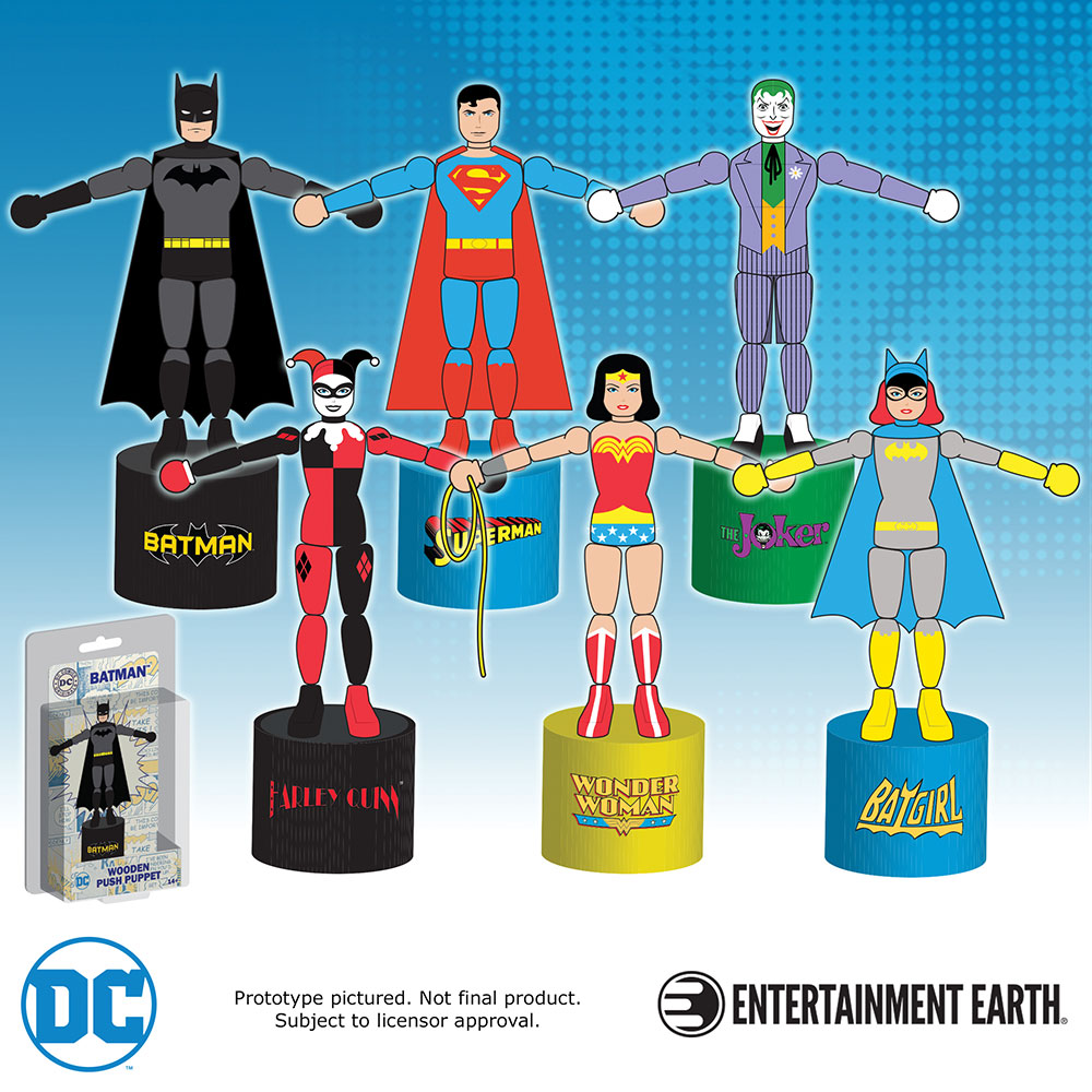 Toy Fair 2017 Debut - New DC Comics Wooden Collectibles Evoke Childhood ...