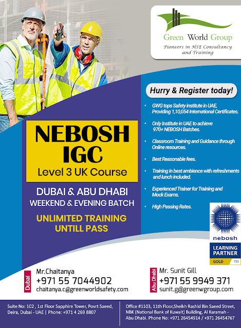 SCOPE OF DOING A NEBOSH IGC IN UAE? - Nebosh and Safety Certification Program in India ,UAE ...