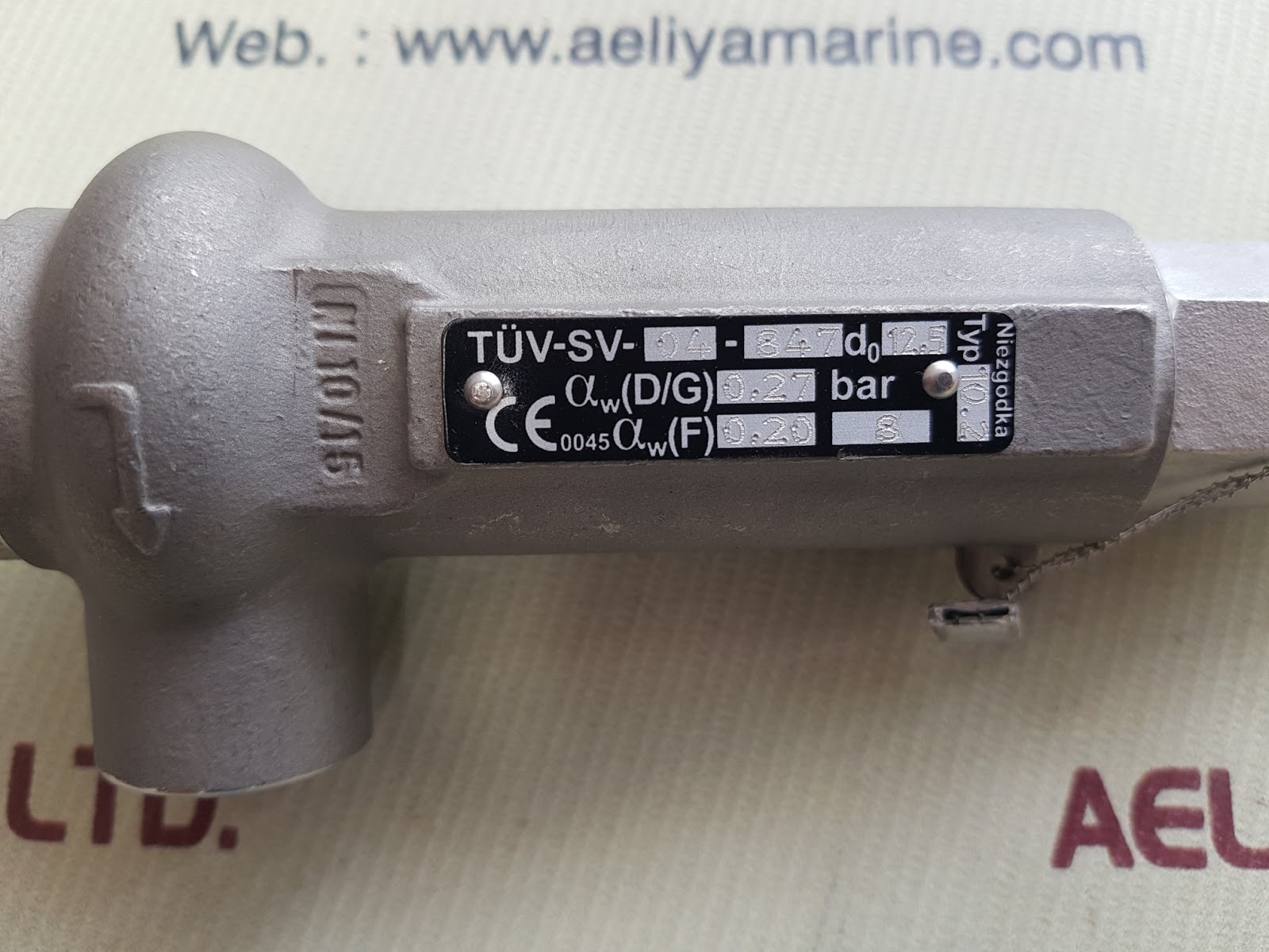 NIEZGODKA TUV-SV-04-847 SAFETY VALVE 10.2 - Aeliya Marine