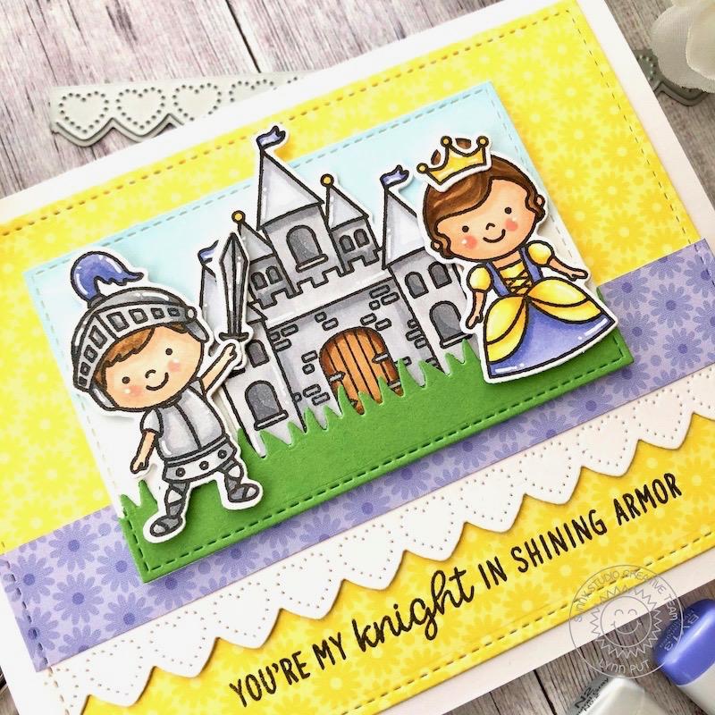 Sunny Studio: Heartstrings Border Dies Focused Cards with Lynn and Ashley