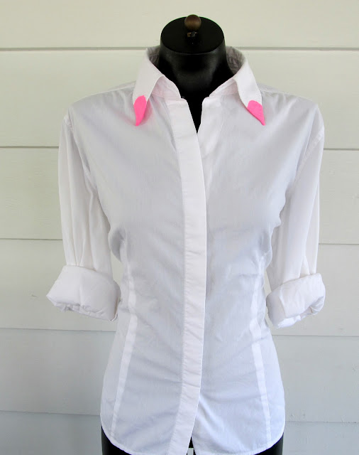 WobiSobi: Neon Pink, Collar Tips; DIY