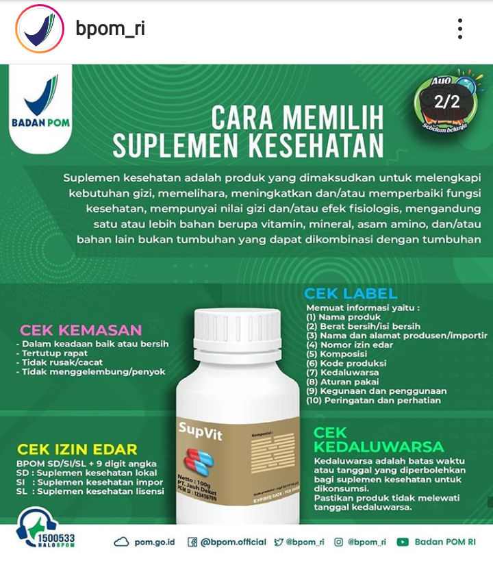 BBPOM di YOGYAKARTA: Cek KLIK Suplemen Kesehatan dan Obat Quasi