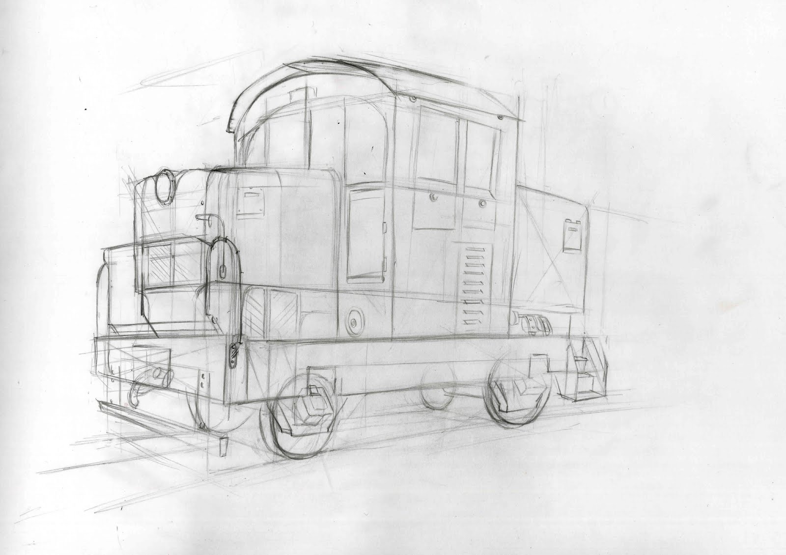 Creative Form Sketching 2016: Christopher Gamez- Trains