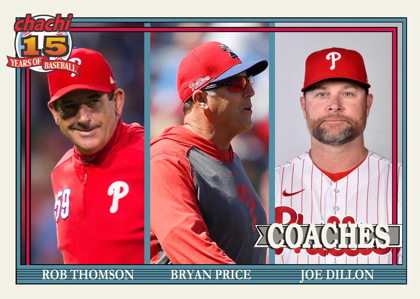 The Phillies Room: 2020 Chachi #32 Rob Thomson / Bryan Price / Joe ...