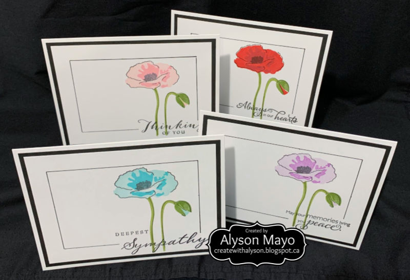 Create with Alyson: Clean and Simple Sympathy Cards