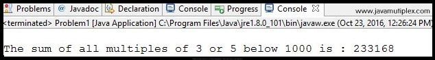 Project Euler Problem 1 Multiples Of 3 Or 5
