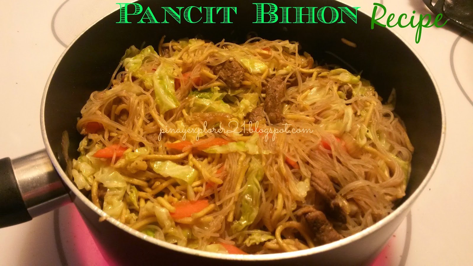 The Sweet Cuisinera: Pancit Bihon or Bam-E Recipe