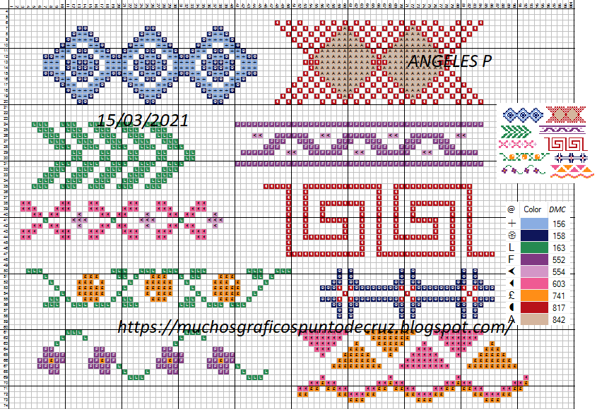 GRAFICOS PUNTO DE CRUZ GRATIS : CENEFAS(83)