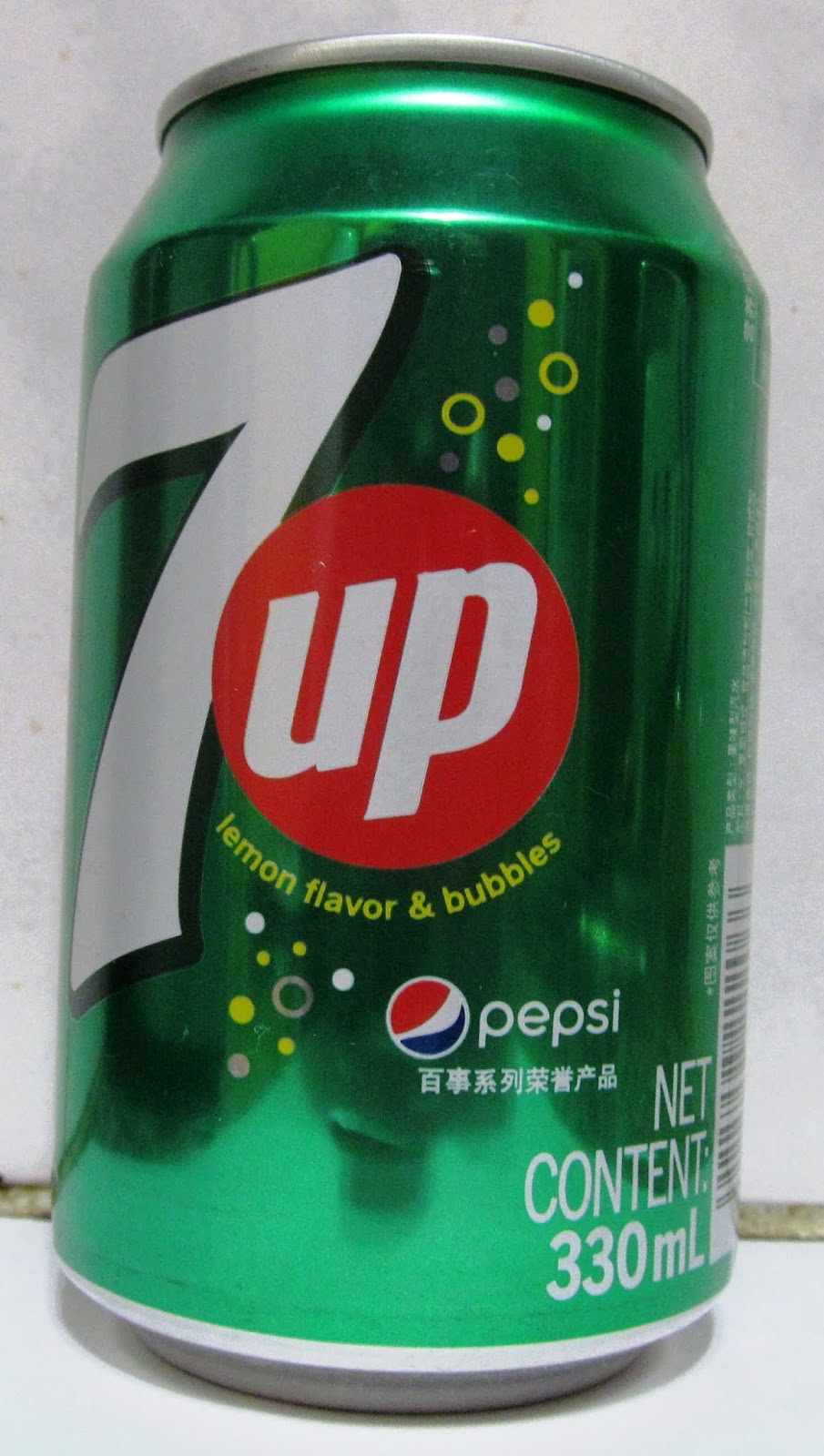 LATAS Y BOTELLAS COLECCIÓN: LATA 7UP 330 ML , ORIGEN CHINA 2019