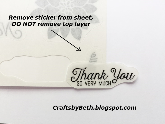 Crafts by Beth: Perfect Sticker Placement on Clear Mount Stamps