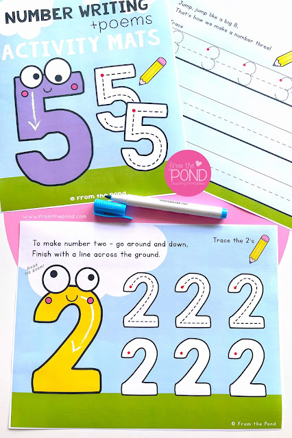 Writing Numbers 0-9 | From the Pond