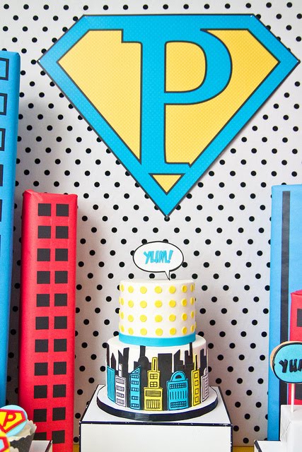PART ONE (of 3) - Super P Turns 3! A Vintage Pop Art Super Hero Party ...
