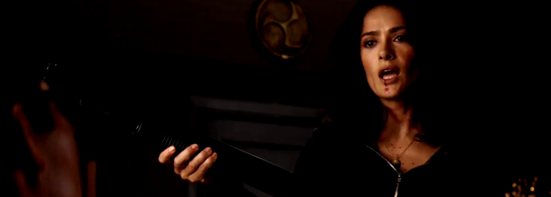 Trailer For Salma Hayek's Everly | The Movie Bit Testing