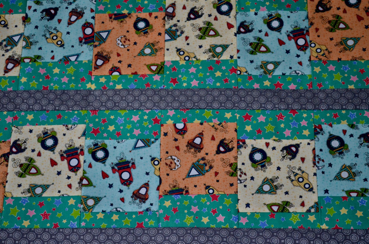 Westie Julep: The Little Rocket Ship Quilt