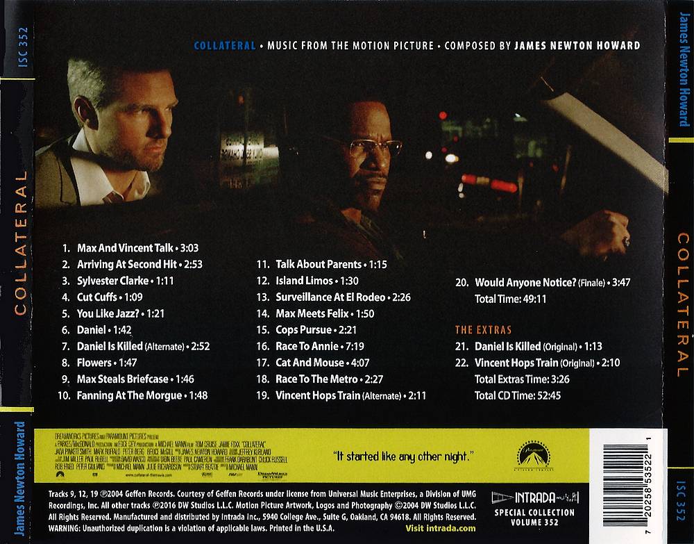 Soundtrack Covers: Collateral Score (James Newton Howard)