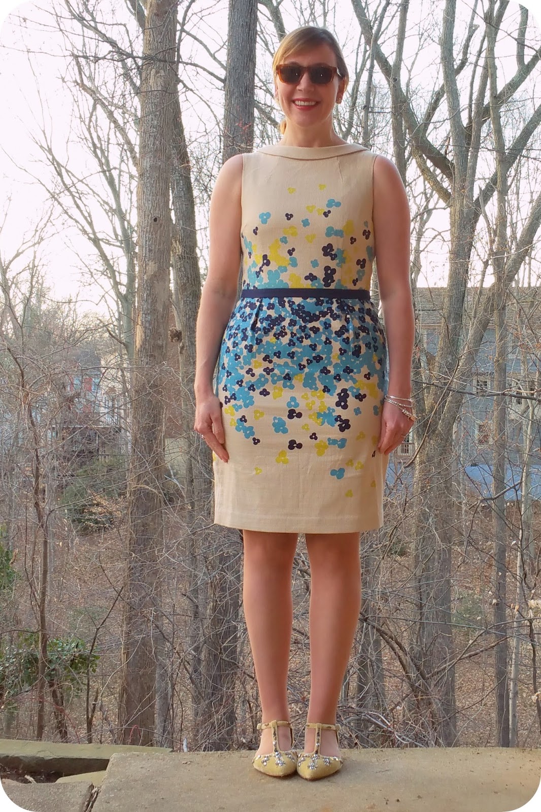 My Superfluities: OOTE/Review: An Embellished Shoe and a Martha Dress.