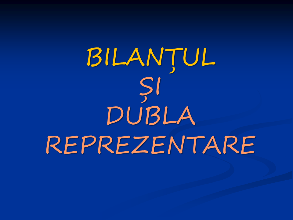 Profu`economist: Bilanțul contabil