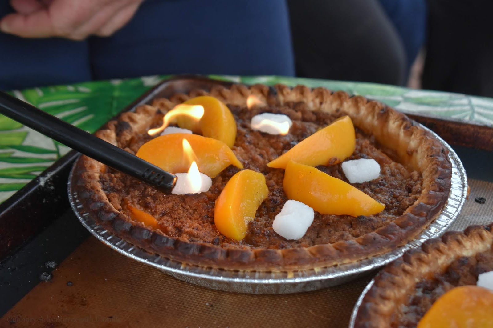 Flaming Peach Pie #6thAnnualPieathalon #EatPie