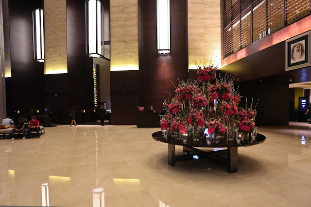 Horizontally yours: The lobby level, JW Marriott Marquis Dubai, UAE