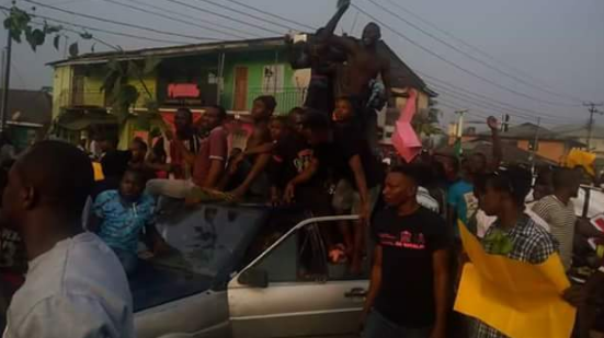 Photos: Sapele residents protest over prolonged power outage ...