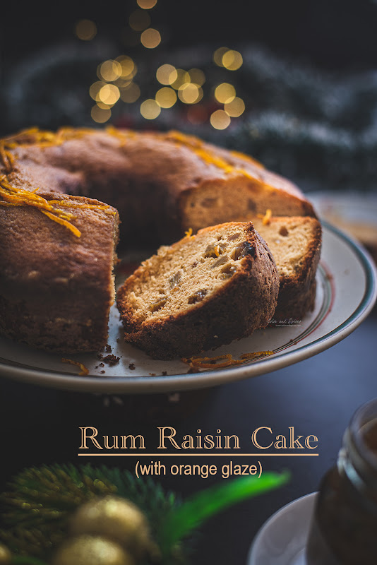 Color and Spices: Rum raisin cake..