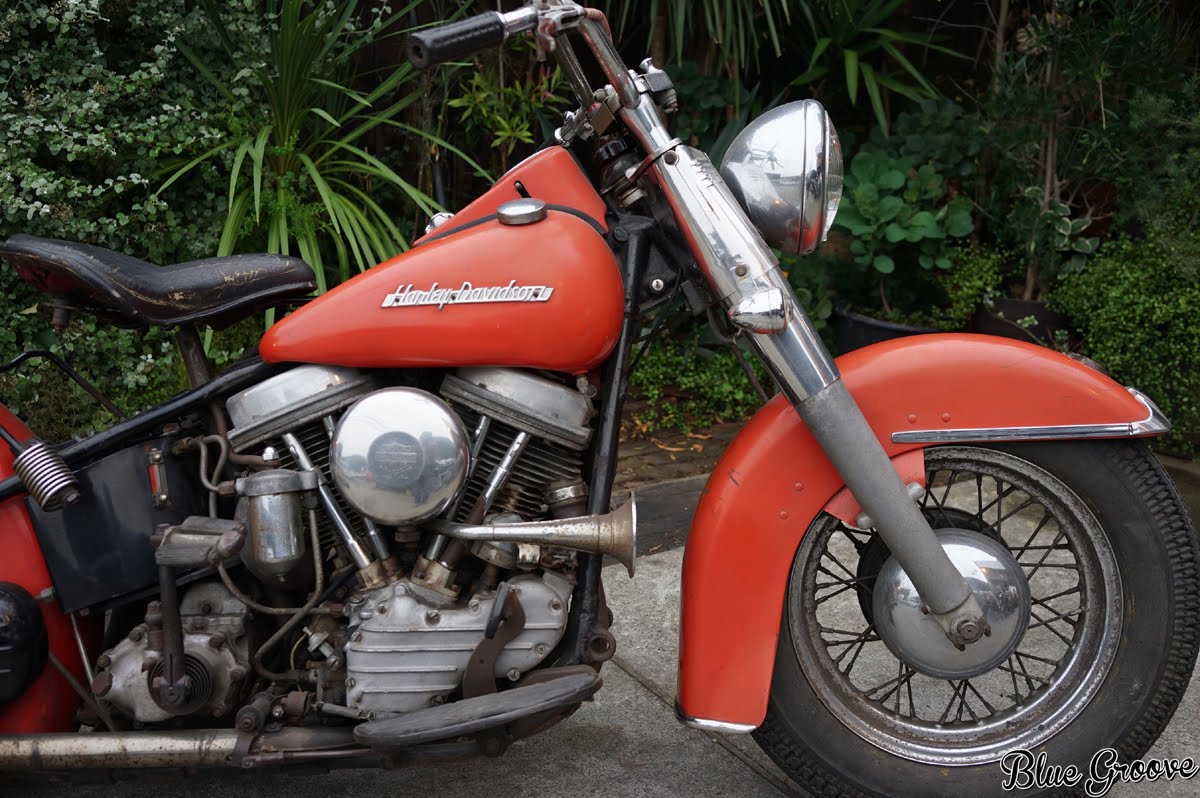 BLUE GROOVE SHOP BLOG: - SOLD - 1954 Panhead Pepper Red Original Paint