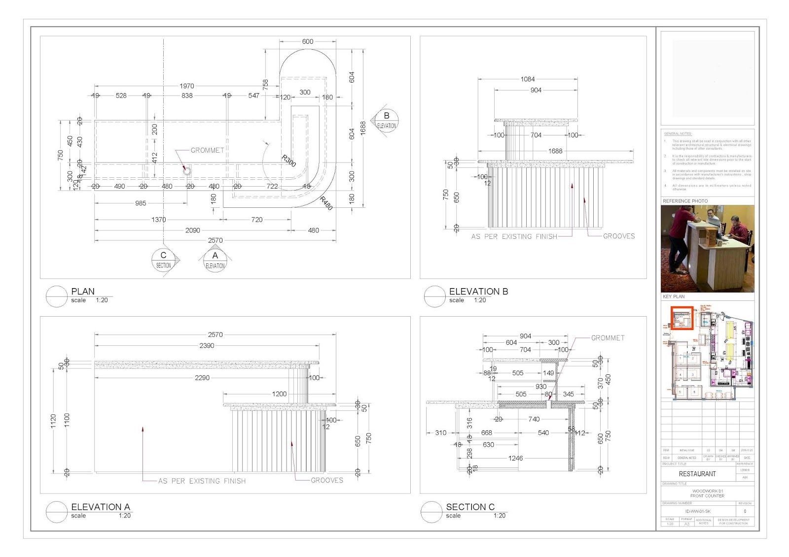 Joinery_Technical Detail_Restaurant