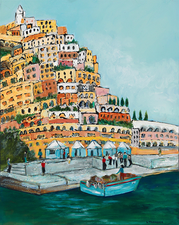 Daily Painters Abstract Gallery: Amalfi Coast, Italian Coastal ...