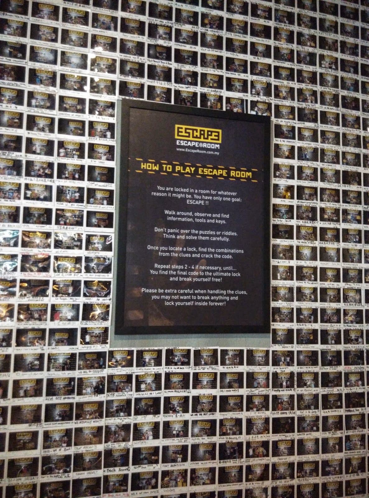 Our Journey : Penang 1st Avenue - Escape Room Challenge
