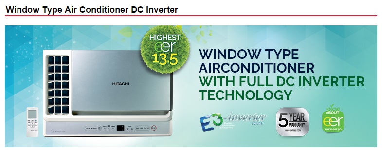 AirCare: Hitachi Window Type With Full DC Inverter Technology