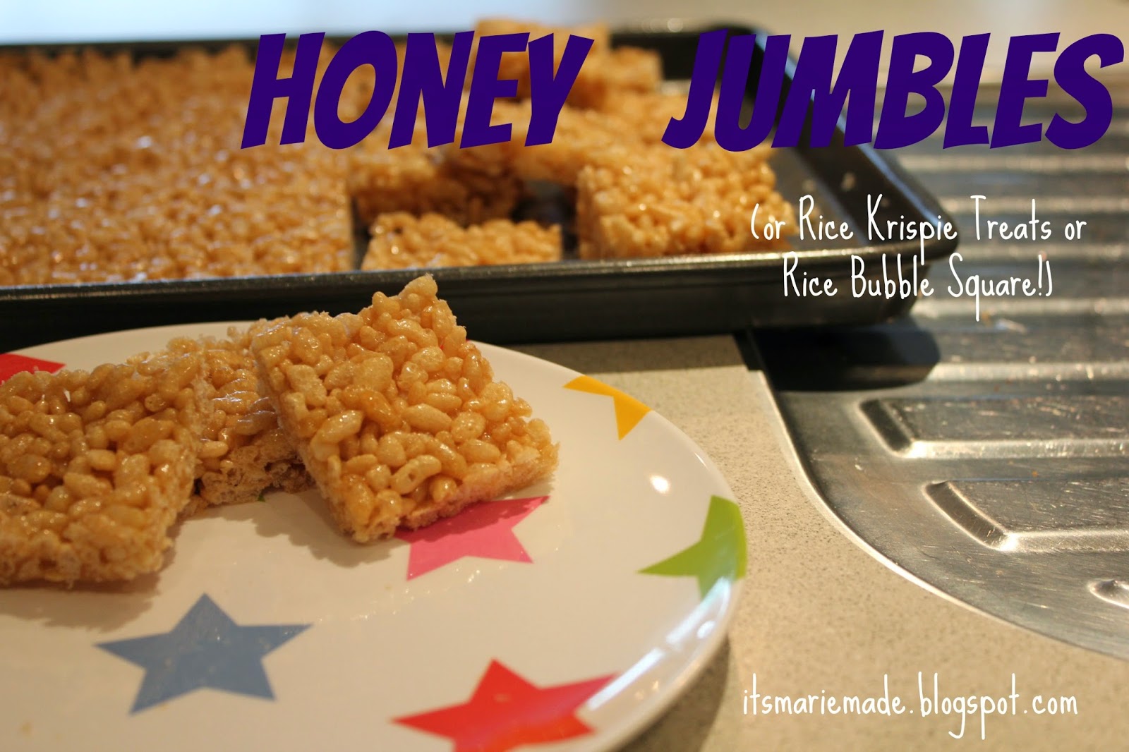 It's Marie Made!: Recipe: Honey Jumbles aka Rice Krispie Treats