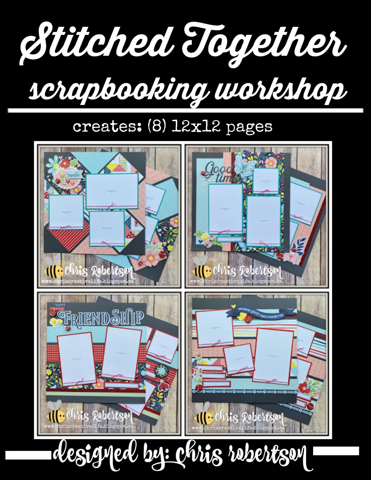 Chris' Creative Life: Stitched Together Scrapbooking Workshop