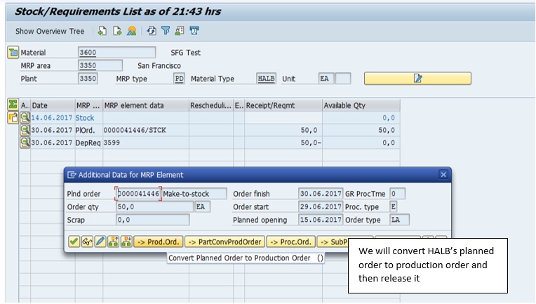 Production Planning in a cross plant set-up | SAP Online Guides