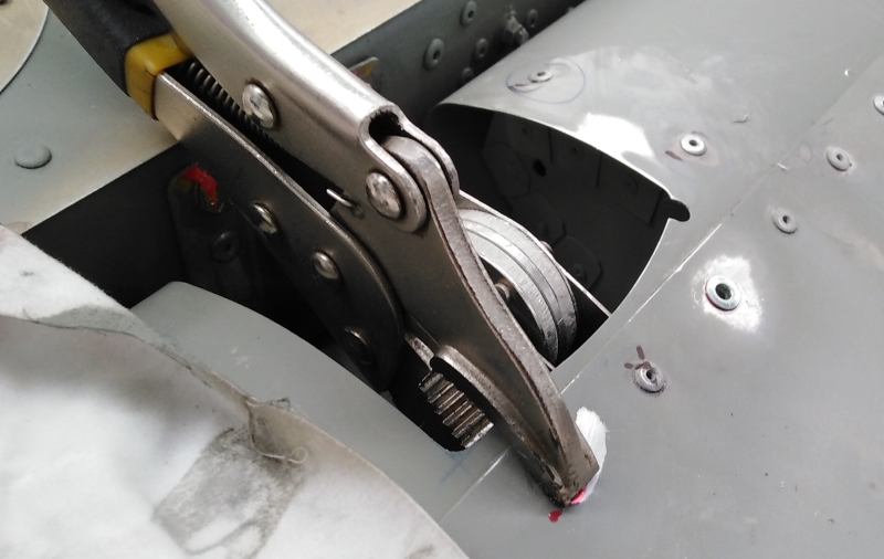 Flying Legend Tucano-R at Rylstone: Aileron Hinge Fairing