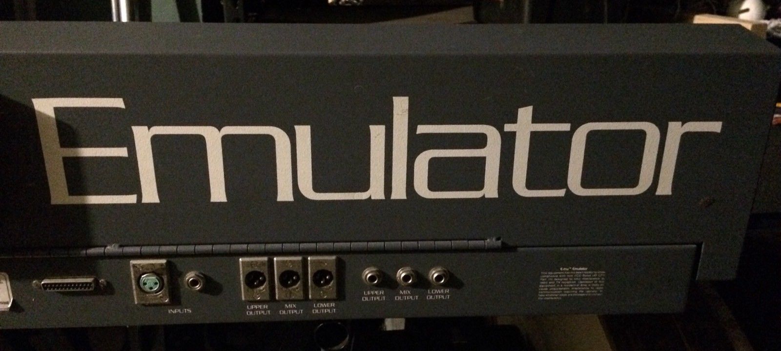 MATRIXSYNTH: EMU Emulator I sampler synthesizer