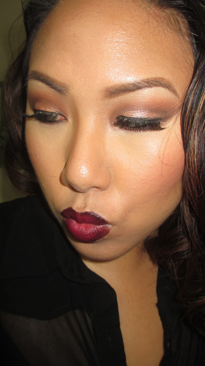 Tutorial: Glam Fall Look with Dark Vampy Lips | Makeup By RenRen