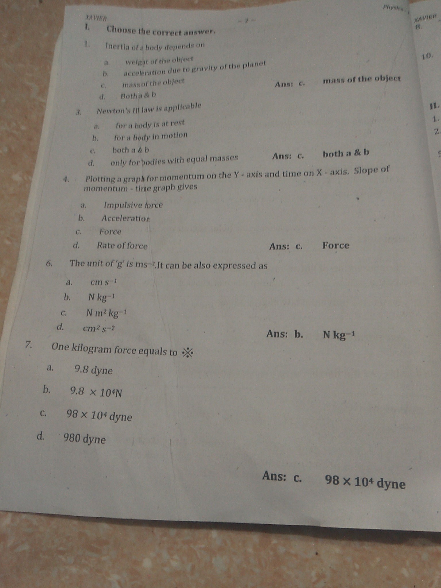 10th standard science xavier guide download free