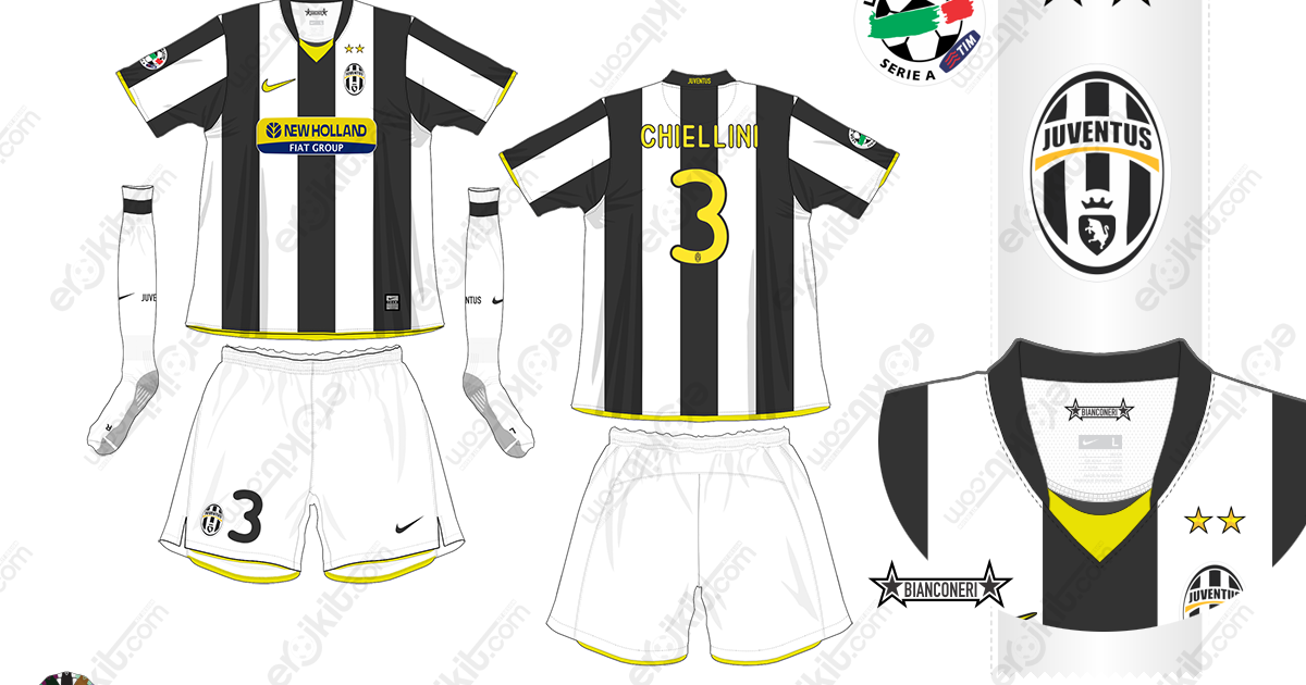 Kit Design, by eroj: 2008-09 Juventus Home