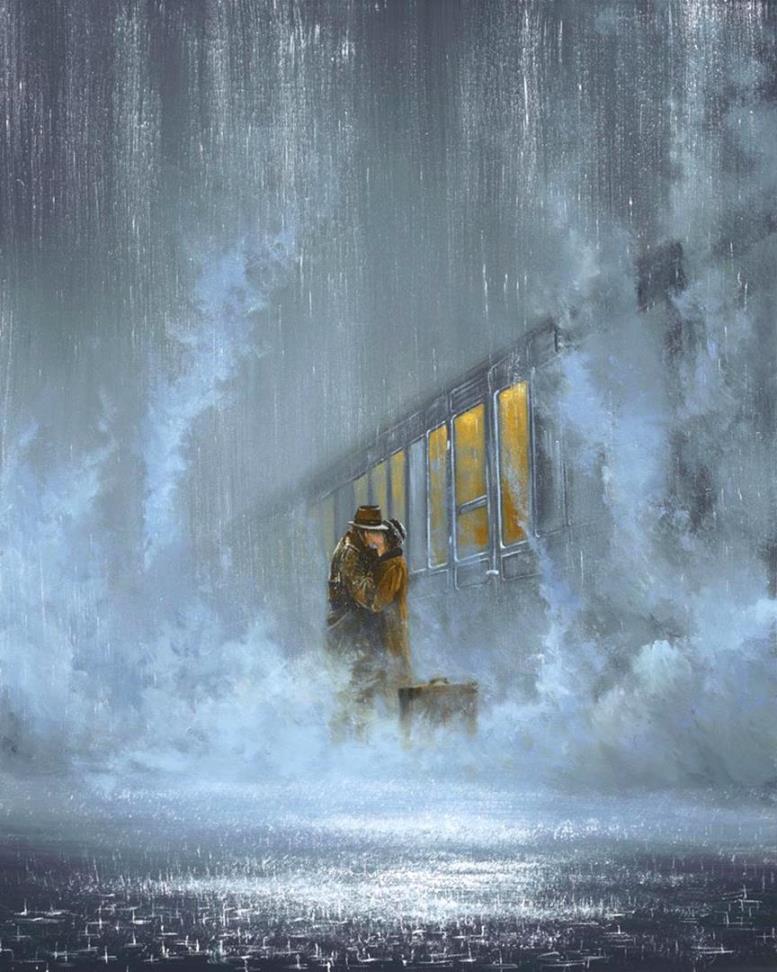 90 paintings of Artist Jeff Rowland ( 1964 - 2018 ) English Romatic Artist