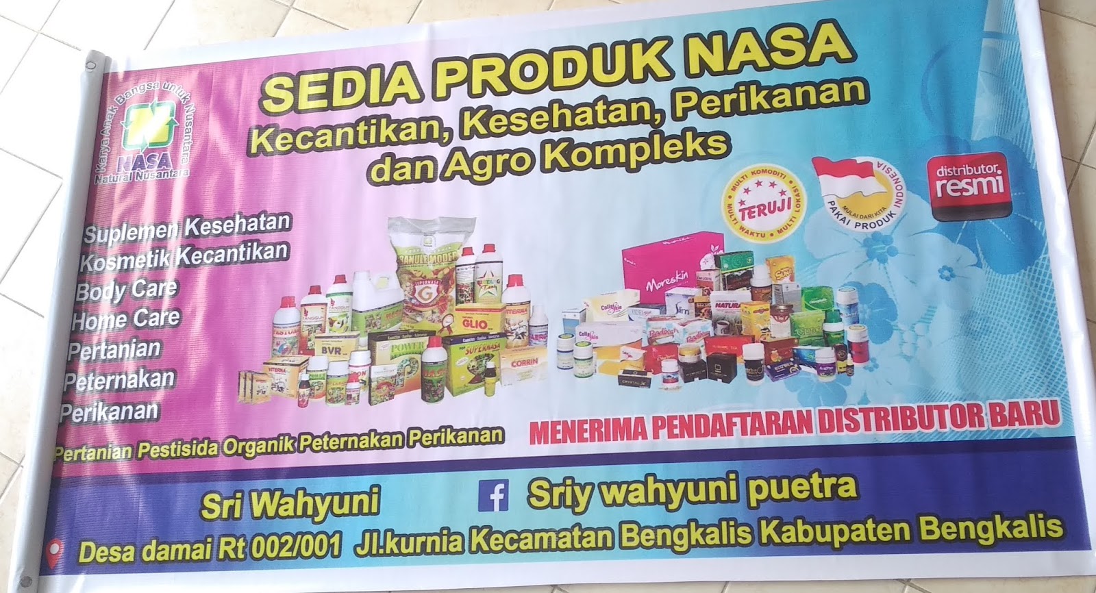 Spanduk Promosi atau Nama Toko ~ Print Corner