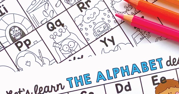 Printable Alphabet Desk Mat | From the Pond