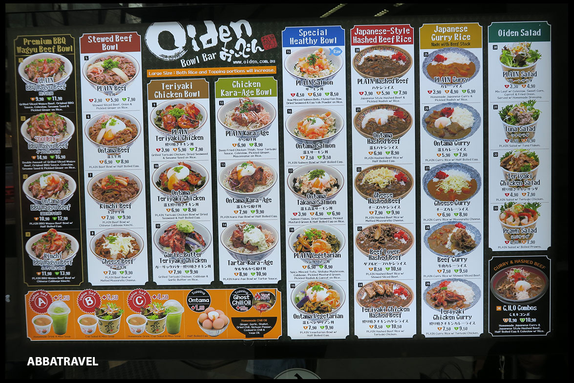 ABBATravel: Sydney - To Eat 07Aug2016 (Oiden Bowl, Mamak,Shalom)