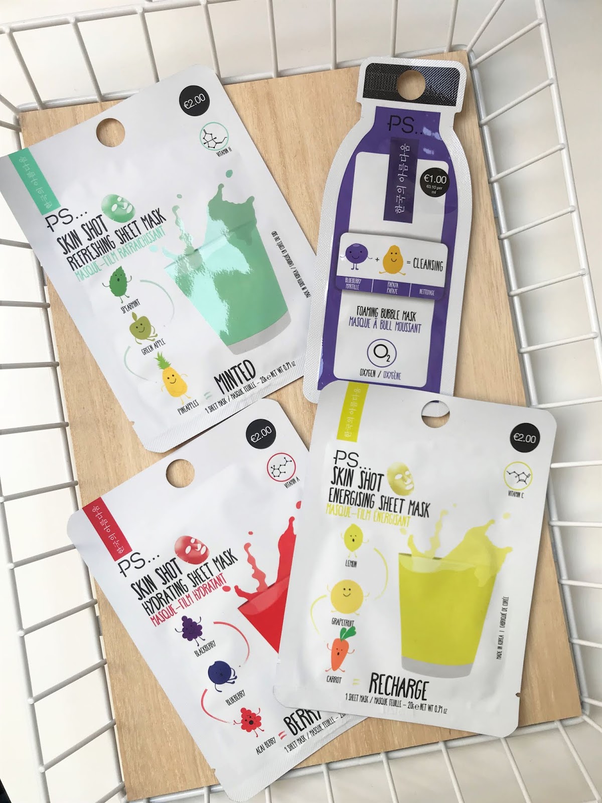 Primark | PS… Skin Shot Sheet Masks & Foaming Bubble Mask
