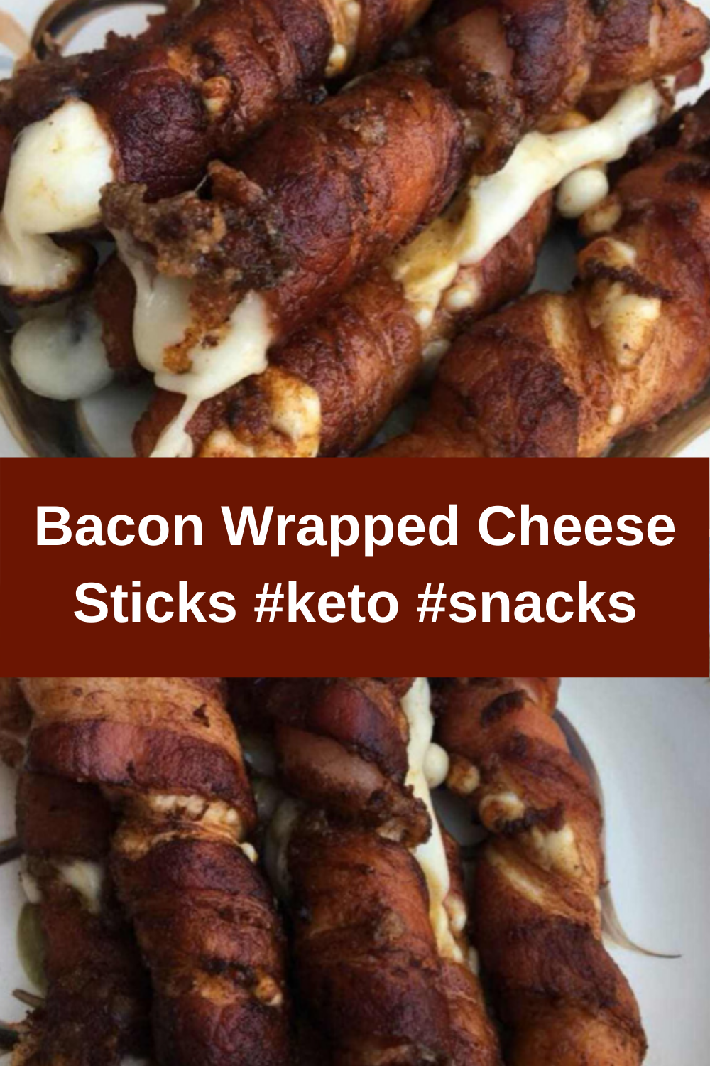 Bacon Wrapped Cheese Sticks
