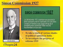 SIMON COMMISSION 1927/1928, NEHRU REPORT 1928, ROUND TABLE CONFERENCE ...