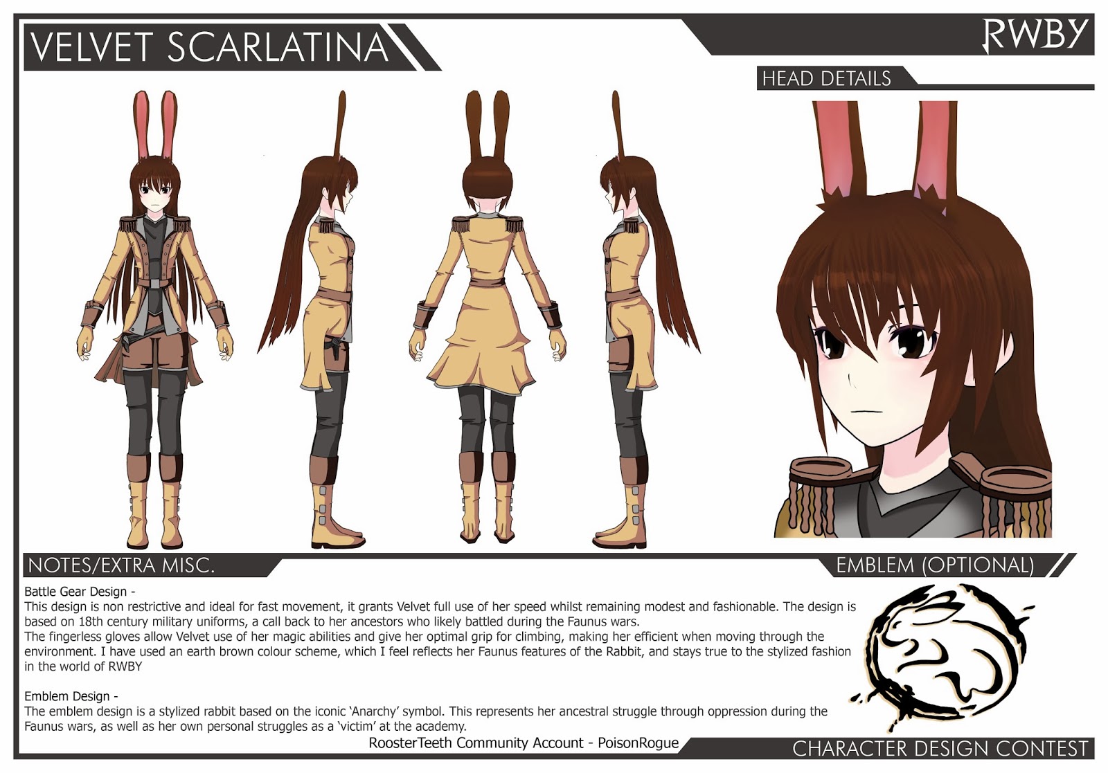 James McLarney Art: RoosterTeeth RWBY 'Velvet' Contest Entry Three