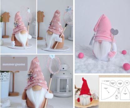 Molde gnomo para artesanato e decoração - Ideias Criativas