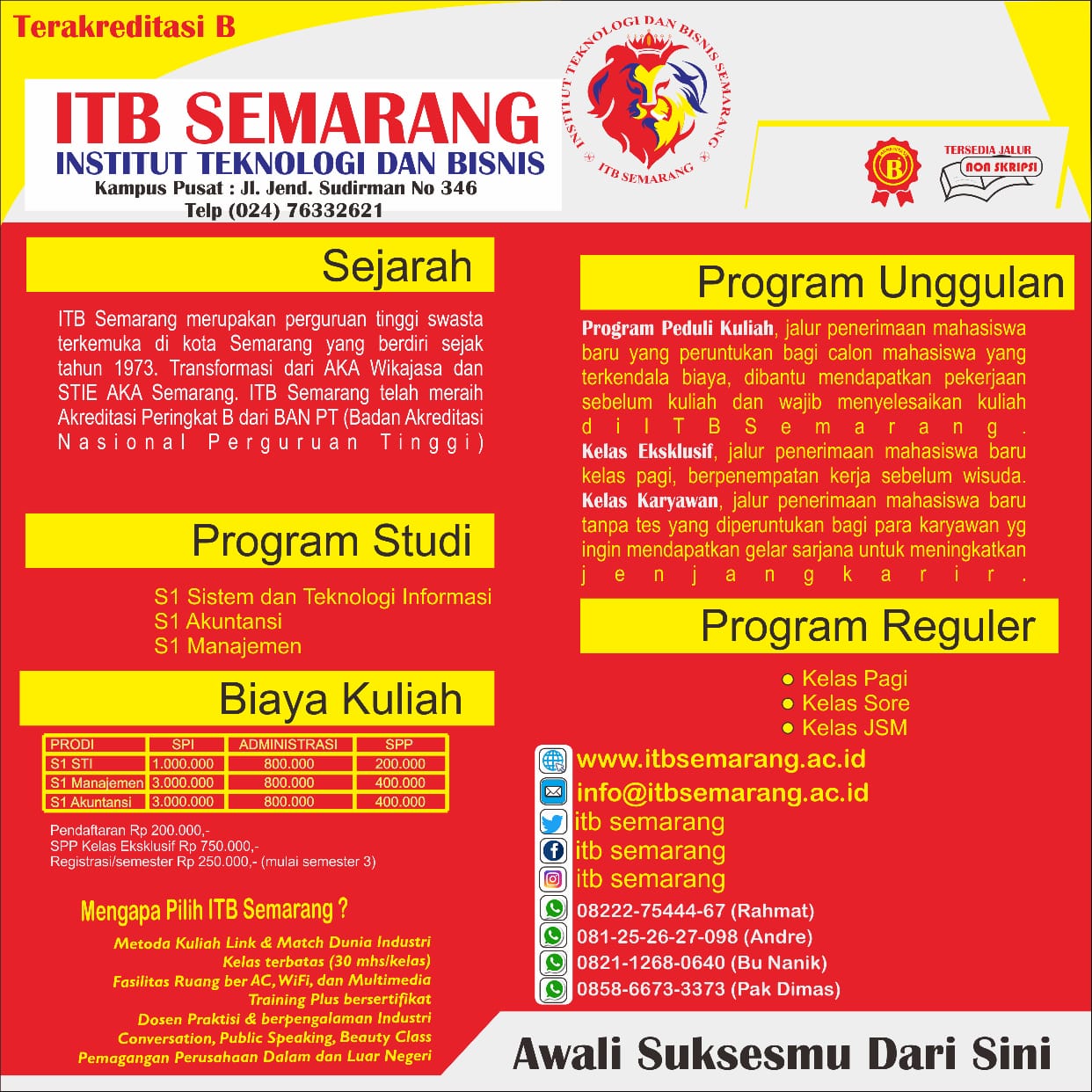 Institut Teknologi Semarang - Perumperindo.co.id