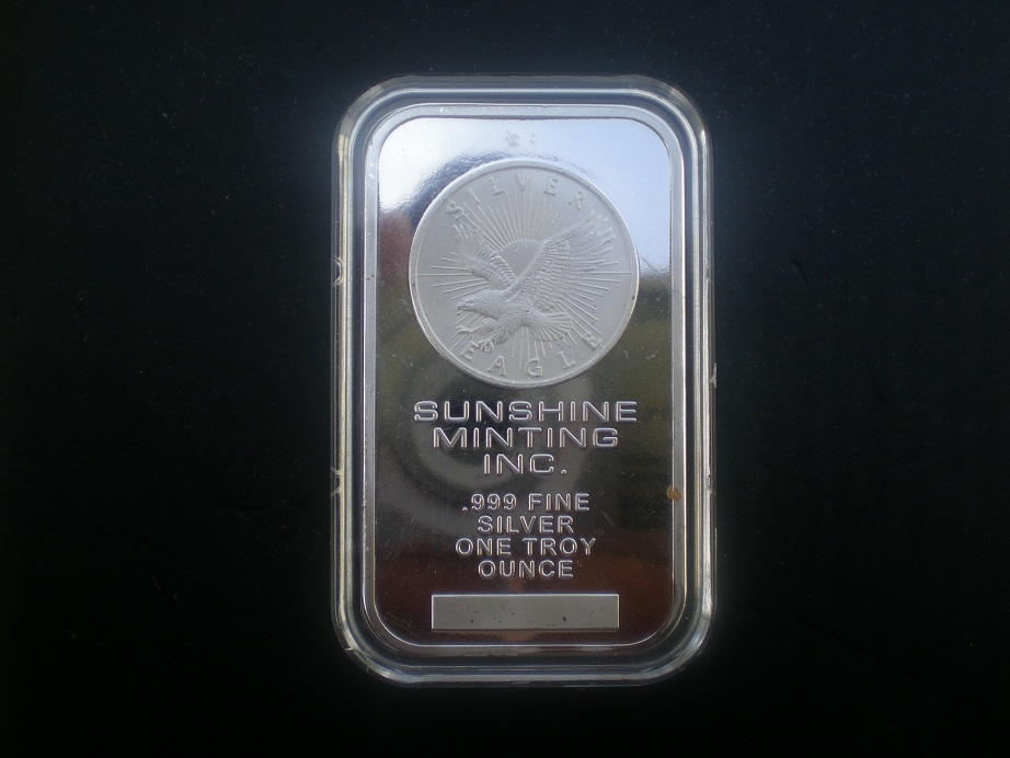 SUNAN$ILVER: 1oz SUNSHINE MINTING INC. .999 FINE SILVER BAR